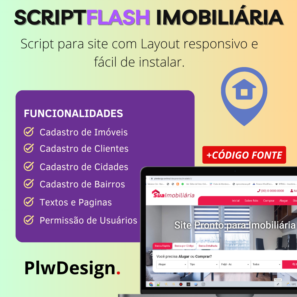 Script Para Site de Imobiliária – Fácil Instalação 2023 – Clube Vip ...